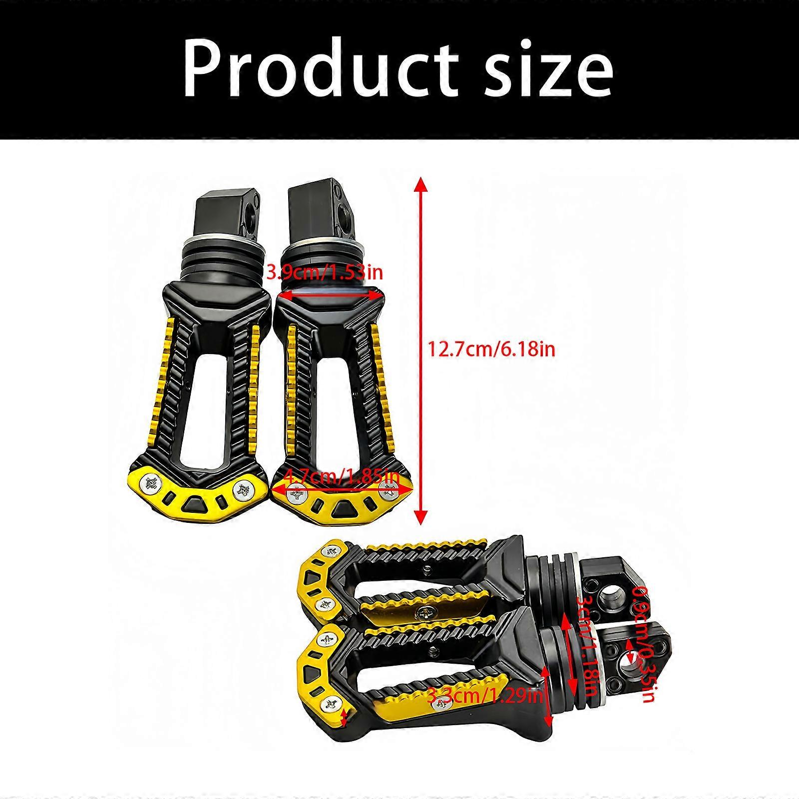 Pair Ergonomic Motorcycle Passenger Foot Pegs Weather Resistant ...