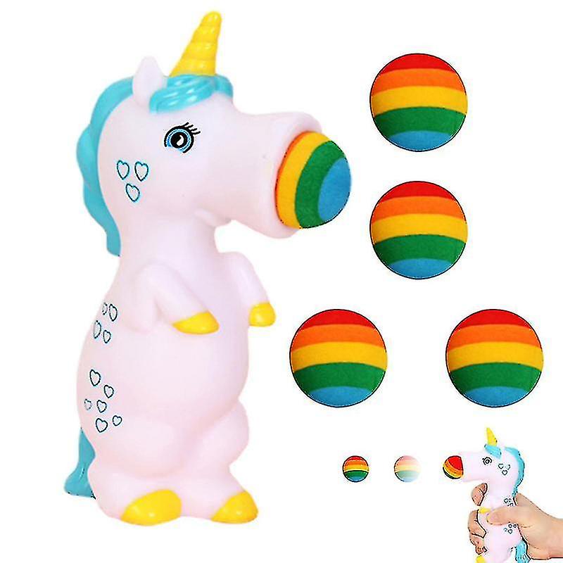 Funny Out Foam Ball Stuff Cartoon Unicorns Squeeze Launch Ball Kids ...