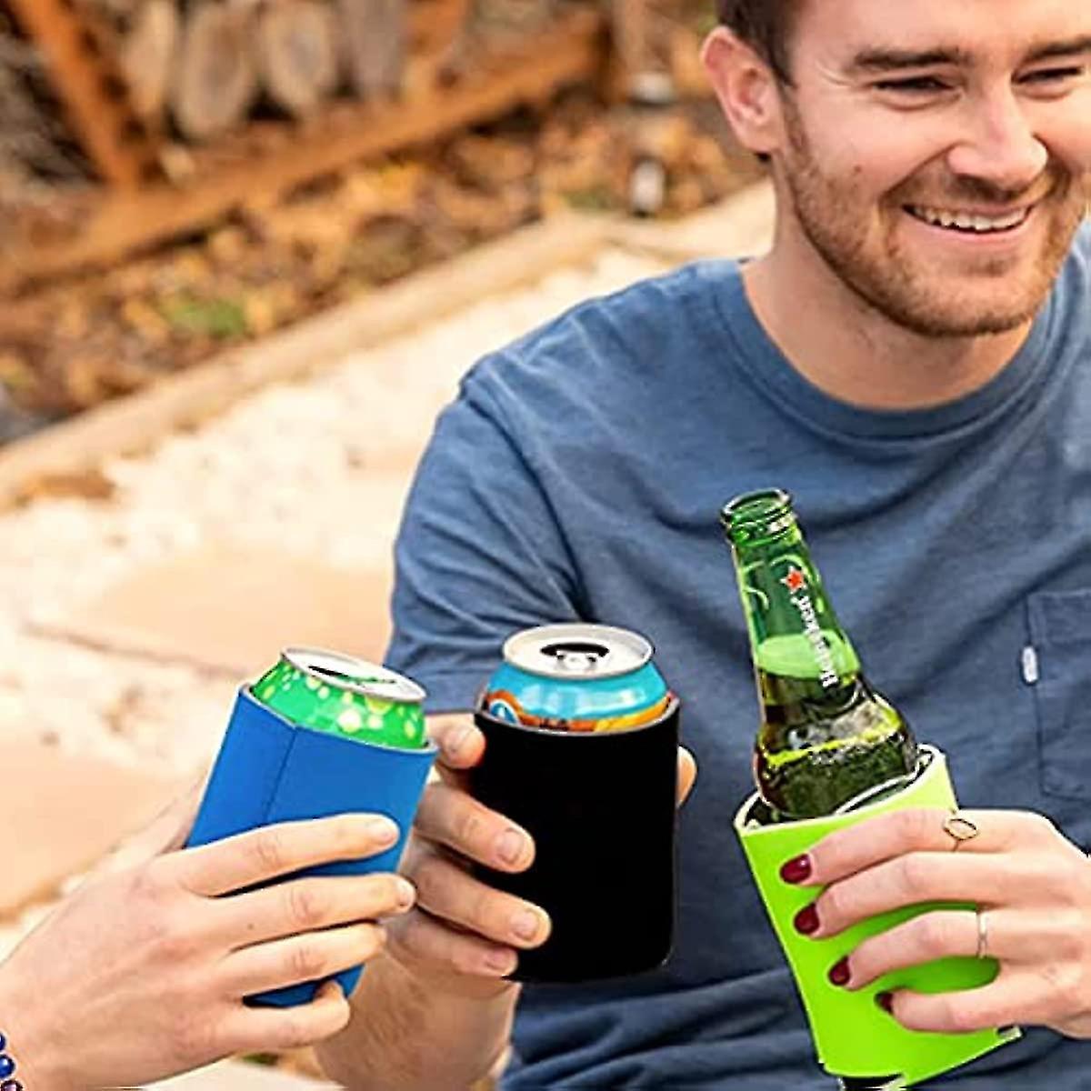 Can Sleeves 12 Pack Insulated Beer Can Cooler Sleeve Covers Collapsible ...