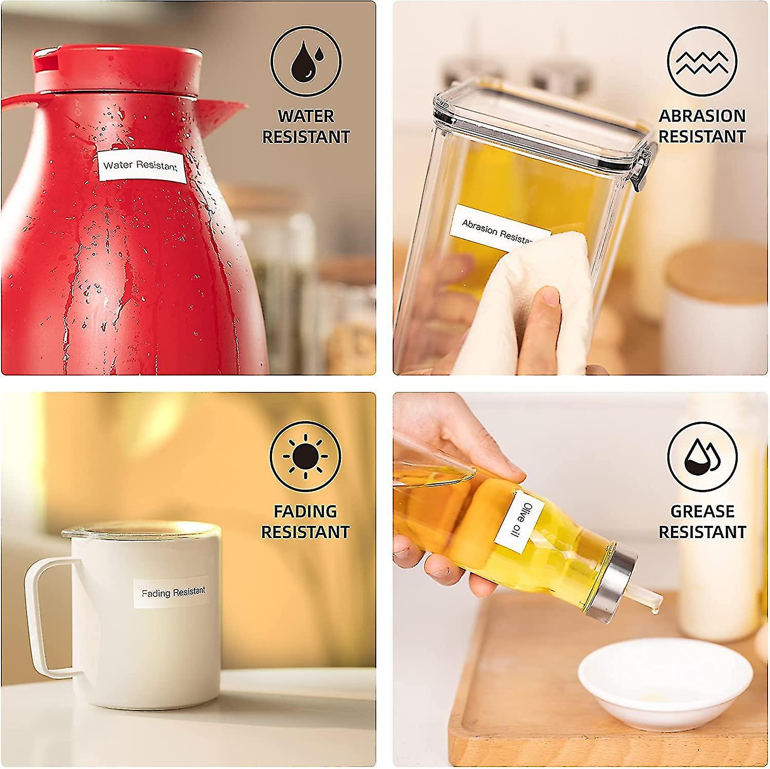 Label Tape 16mm X 4m, Compatible For Label Makers, Self Adhesive Labels ...