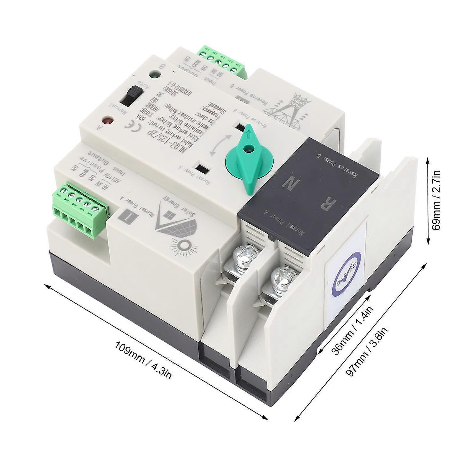 Dual Power Automatic Transfer Switch PV Inverter Type Millisecond ...