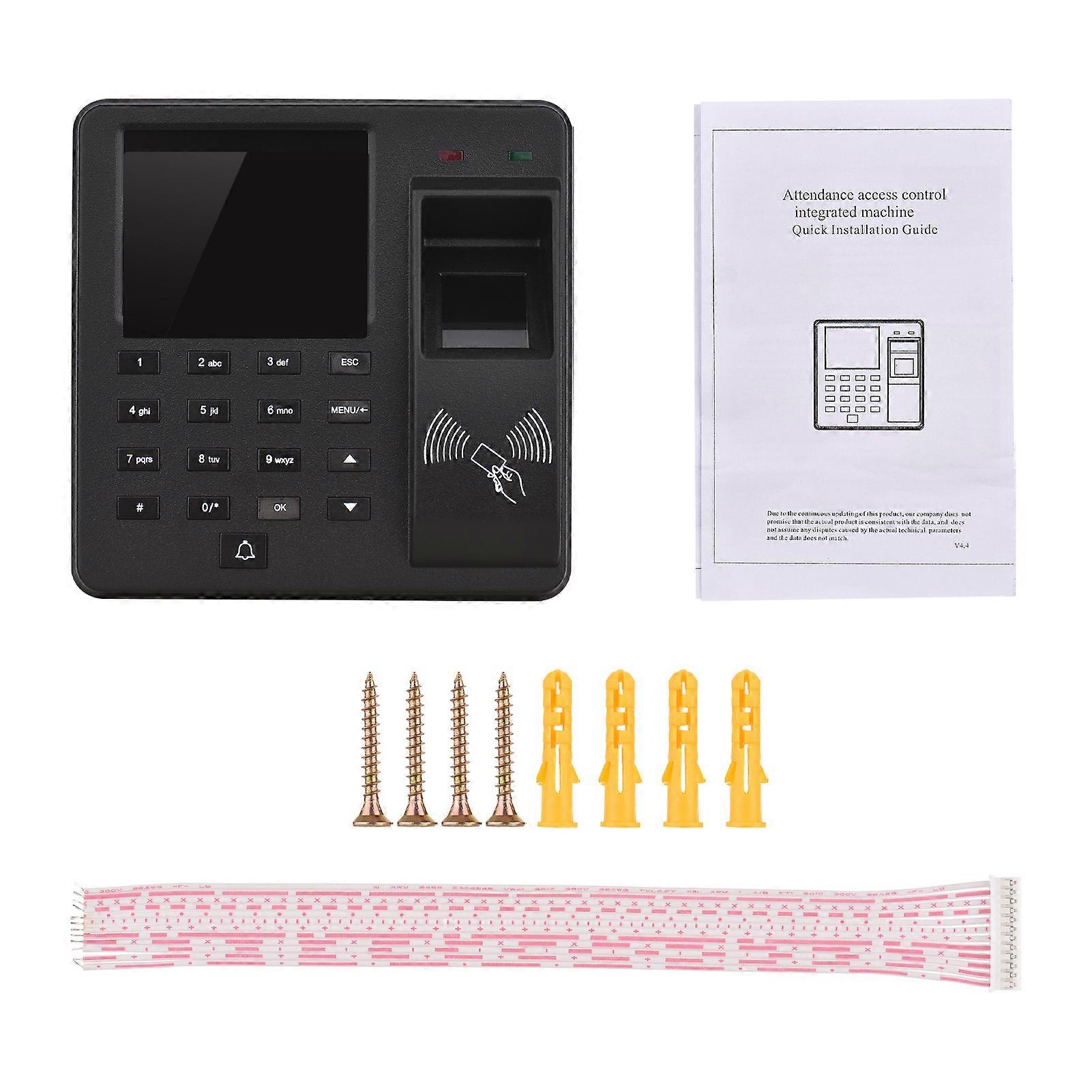 Access Control Time Attendance Machine Fingerprint/Password/ID Card Recognition Time Clock with ...