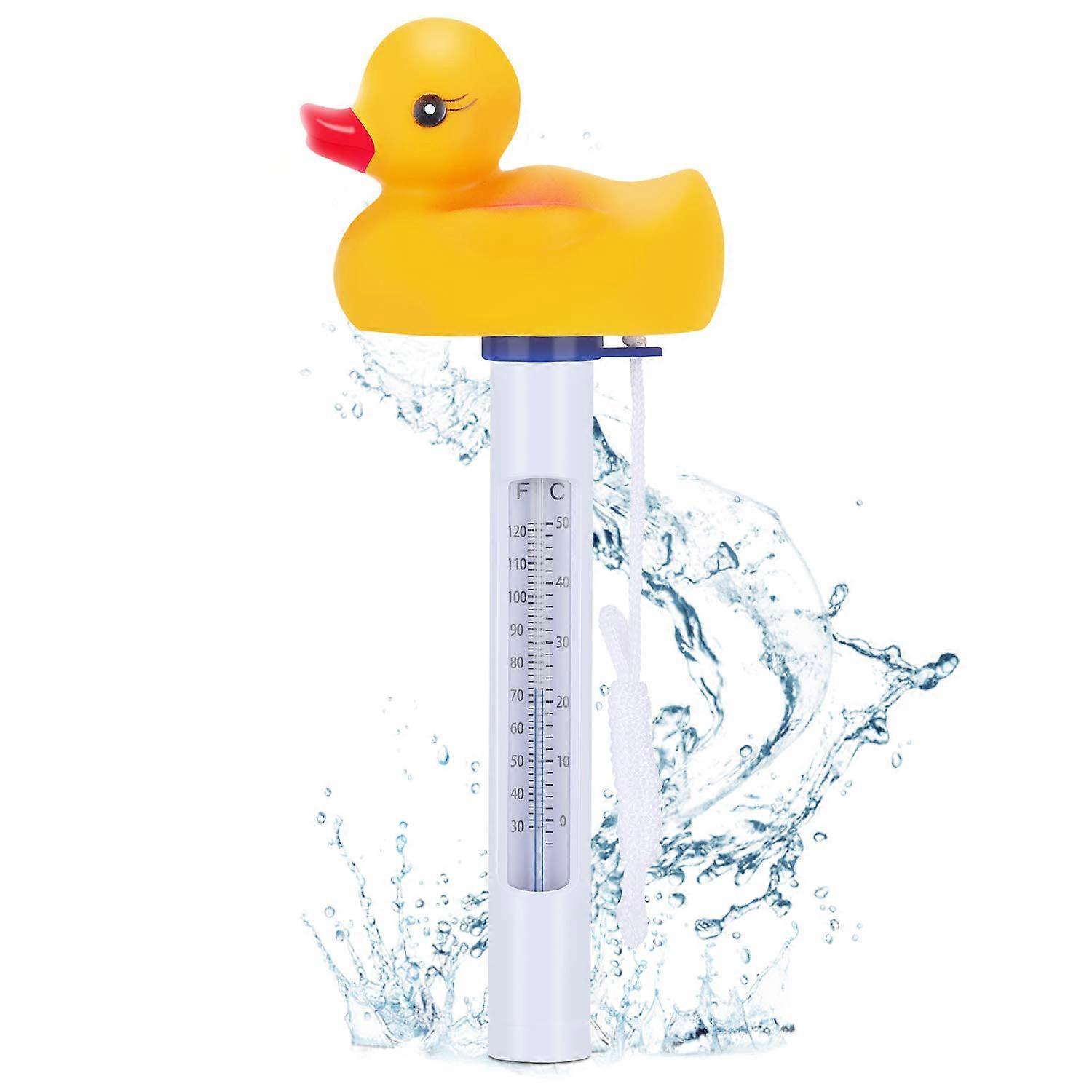 Floating Pool Thermometer, Floating Thermometer with String, Duck Style ...