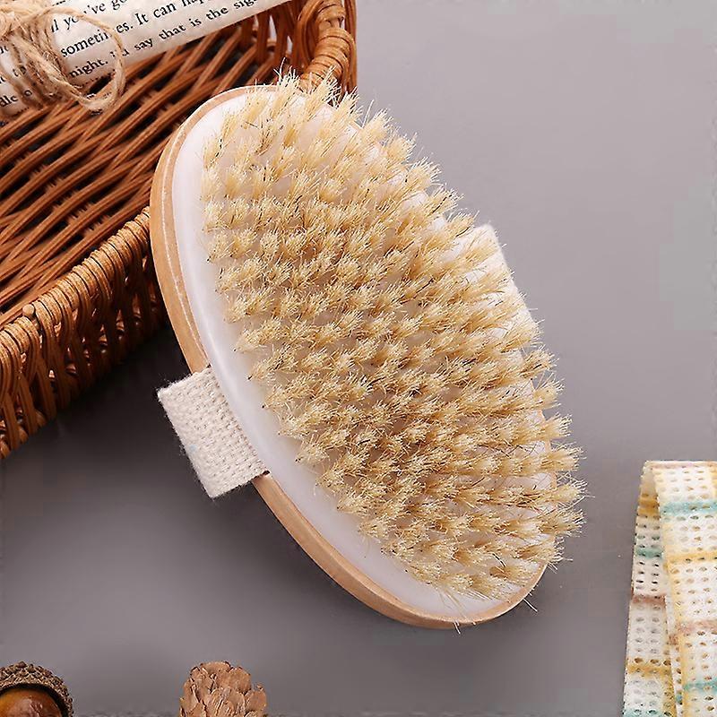Dry Brushing Body Brush, Exfoliating Brush for Dry Skin with Natural ...
