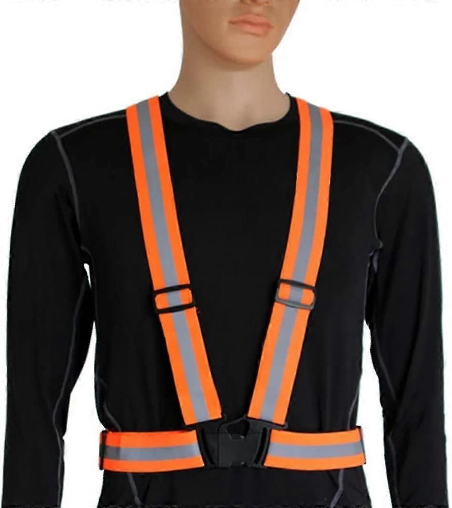 High Visibility Safety Vest, Reflective Adjustable Elastic Safety Vest ...