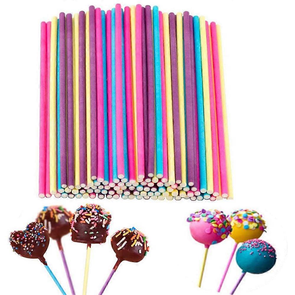 100pcs Lollipop Sticks, Multi-function Lollipop Sucker Sticks 150*3.5mm ...