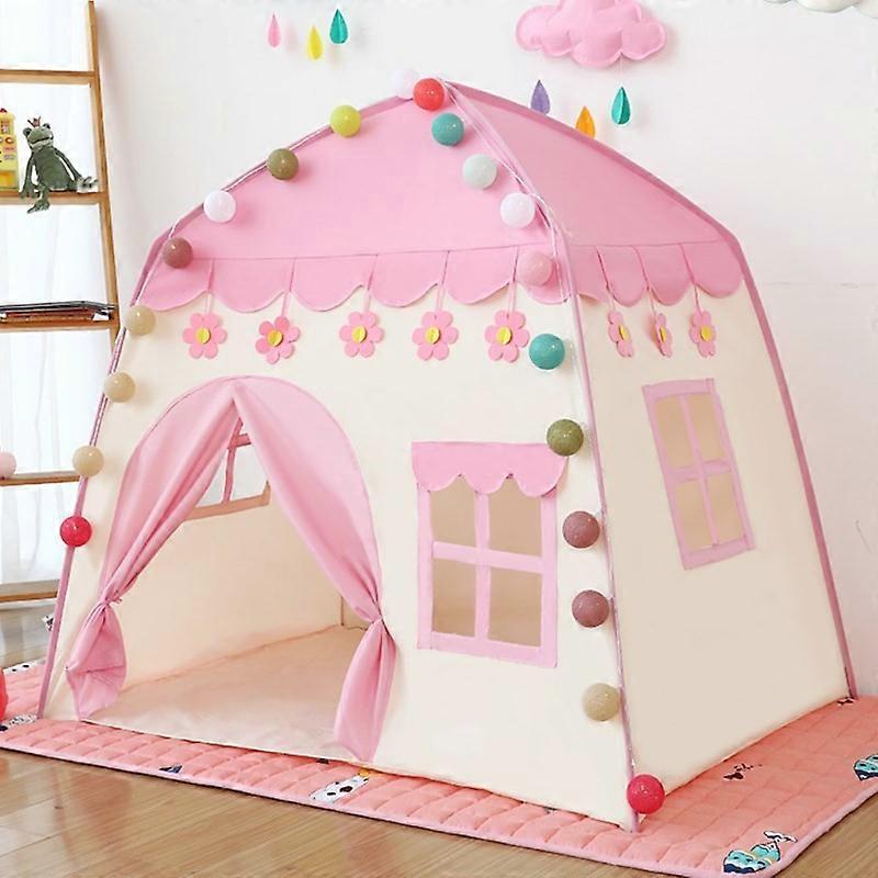 Blue Kids Play Tent for Girls Princess Play Tent Indoor Children's Room ...