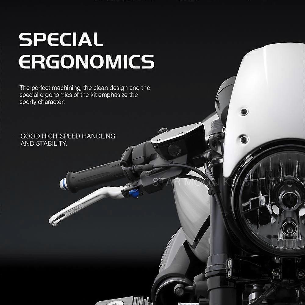 Motorcycle Adjustable CNC Clip On Ons Fork Handlebars Handle Bar Cafe ...