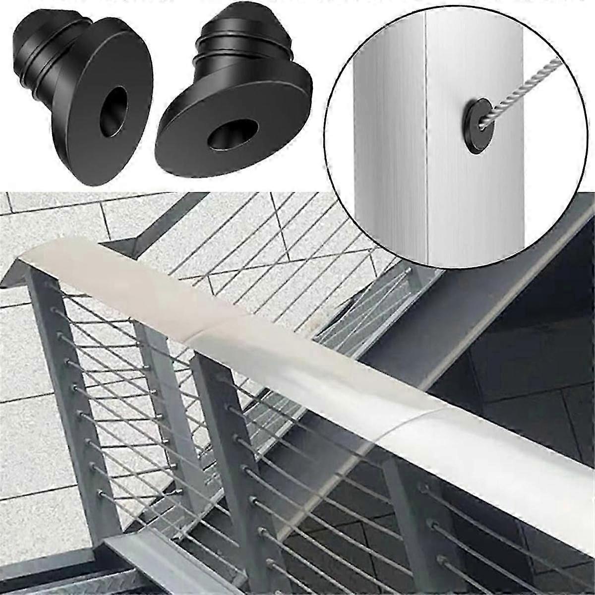 50pcs Cable Railing Rubber Grommets, 45 Degree Angle Bevel Protectors ...