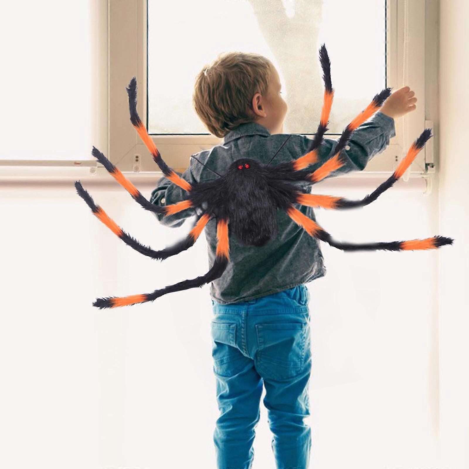 Spider Backpack for Halloween, Realistic Plush Spider with Adjustable ...