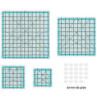 4pcs Quilting Rulers,Quilting Rulers and Templates,Square Quilting ...