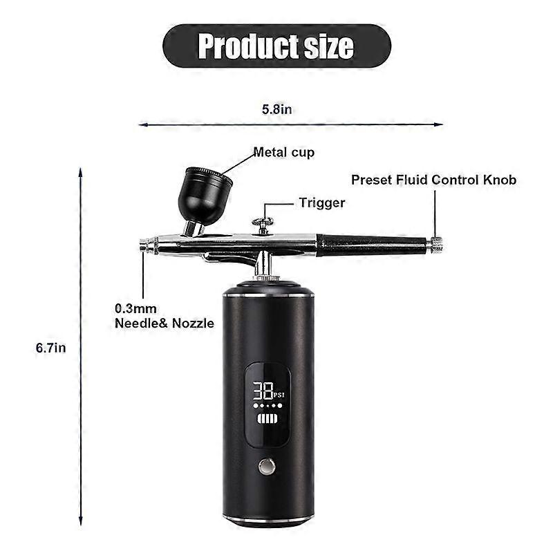 Digital Air Brush with Compressor Portable Air Brush Crafts Air Brush ...