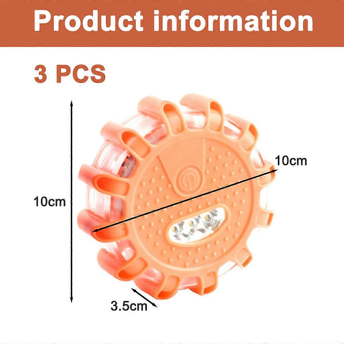 Emergency Signaling Disc, Dot Compliant Led Road Flares Kit For ...