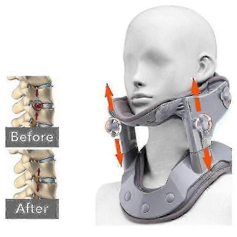 Cervical Traction Device - Adjustable Inflatable Neck Extender Collar ...