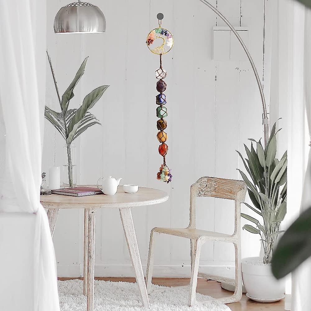 Tree of Life Chakra Stones Healing Kristaller Feng Shui Hängande ...