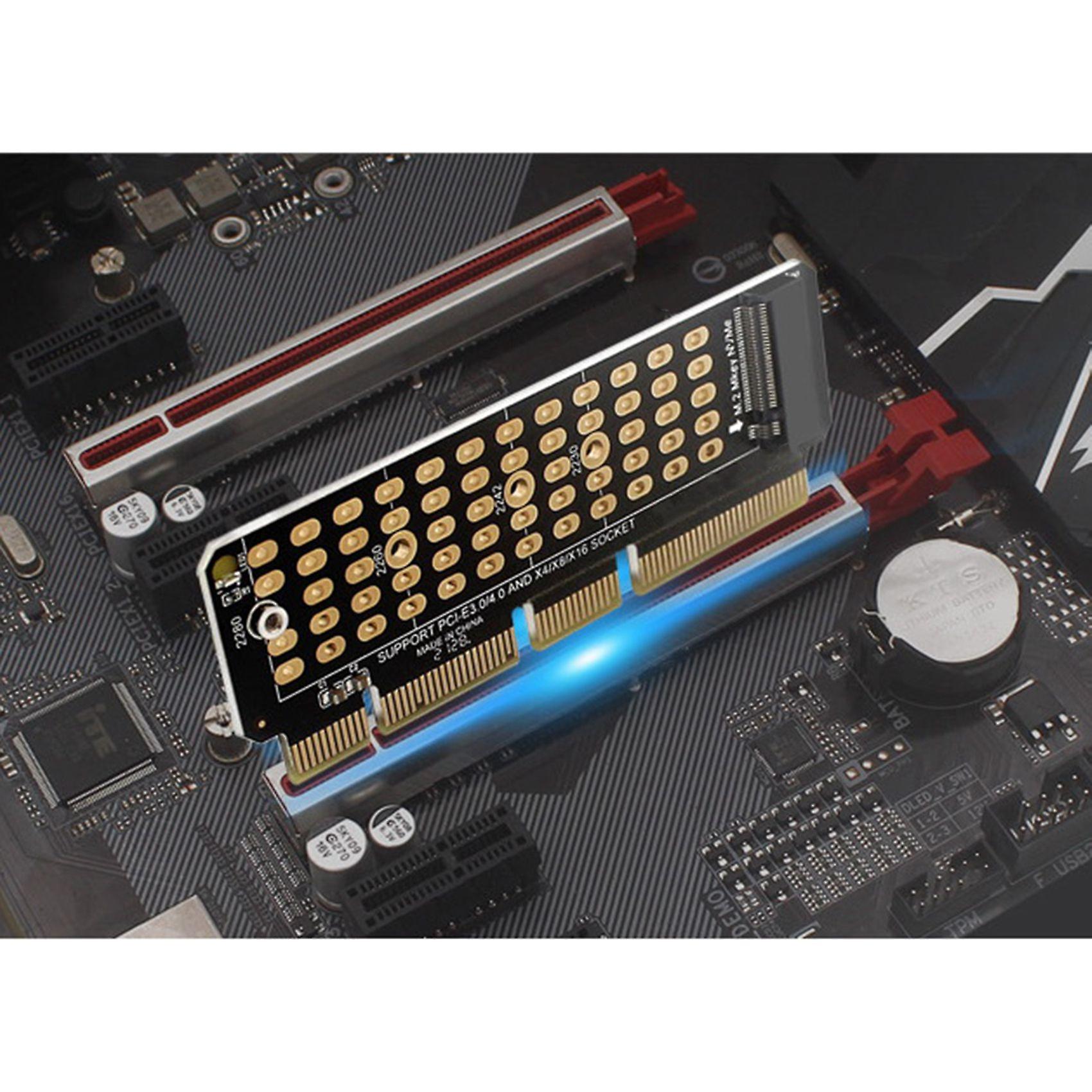 M2 Nvme Adapter Card M2 Ssd Nvme To Pcie 4.0 X4 Riser Card Hard Drive ...