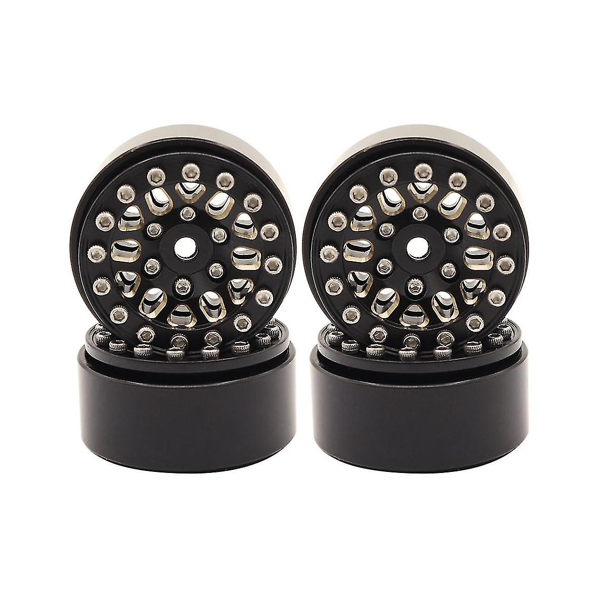 4pcs 1.0 Brass Beadlock Wheel Hub Rim For Axial Scx24 Ax24 Trx4m Fcx24 ...