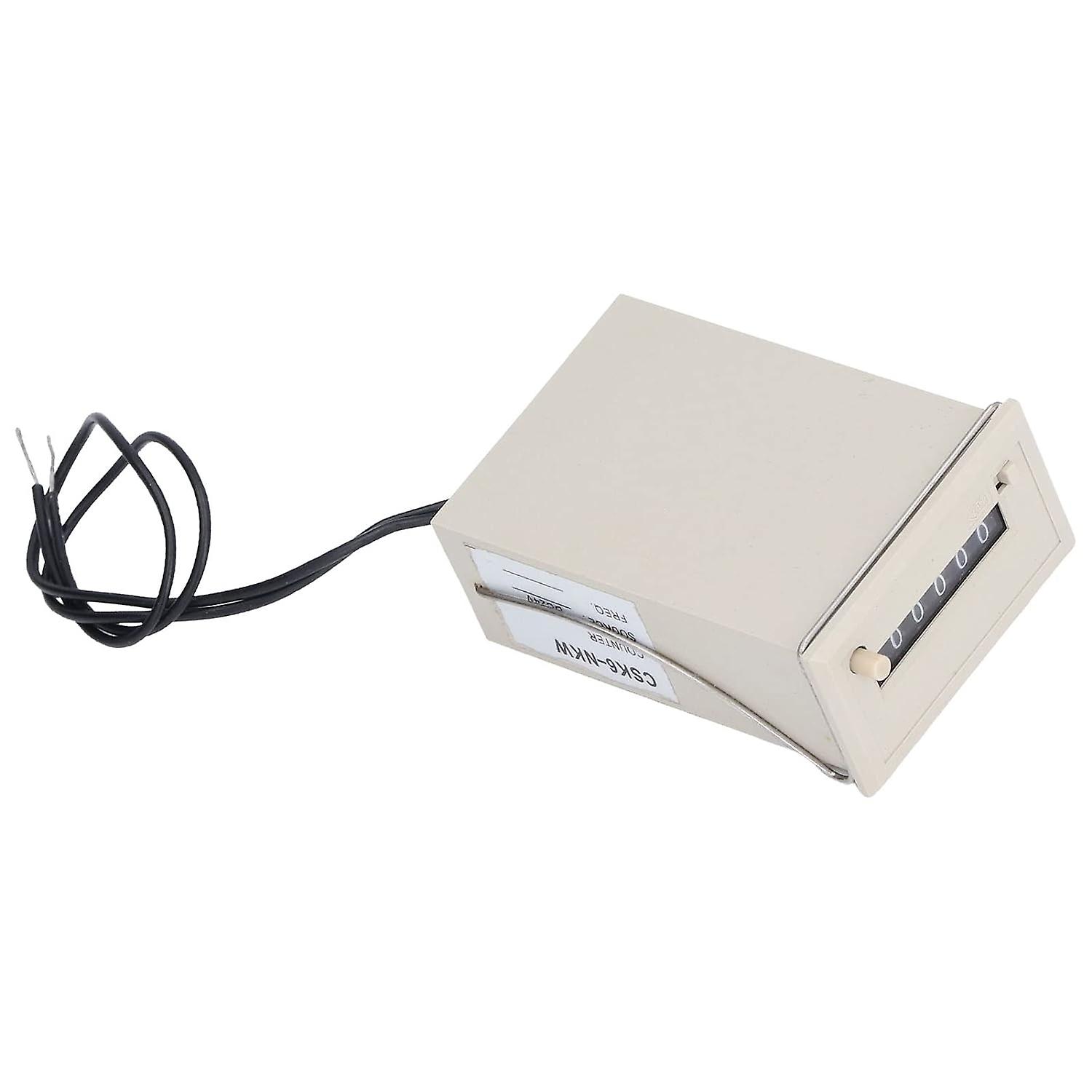 CSK6-NKW Electromagnetic Counter DC24V, Portable 1.5W 6 Digit ...