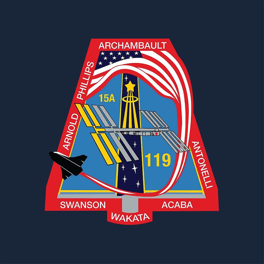 NASA STS 119 Space Shuttle Discovery Mission Patch Cushion | Fruugo UK