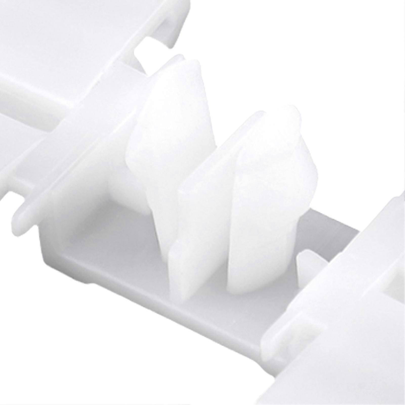 50 Pcs White Plastic Car Door Moulding Trim Clips Retainers Fasteners ...