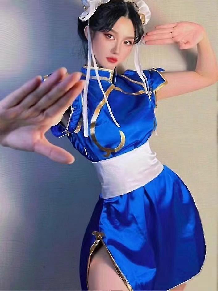 Game The King Of Fighters Chun-li Dress Kof Cosplay Japanese Kimono ...