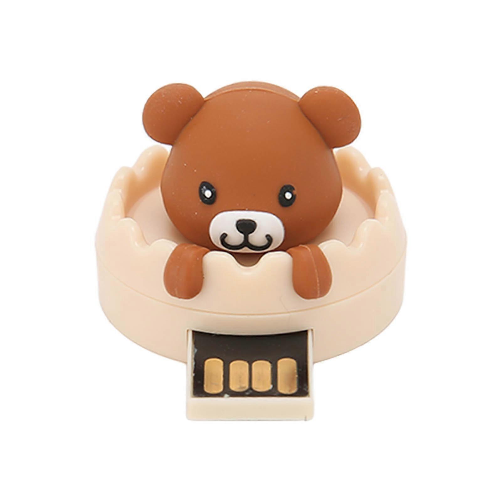 Cartoon USB Flash Drive Brown Bear Cartoon USB2.0 Support Hot Swap ...