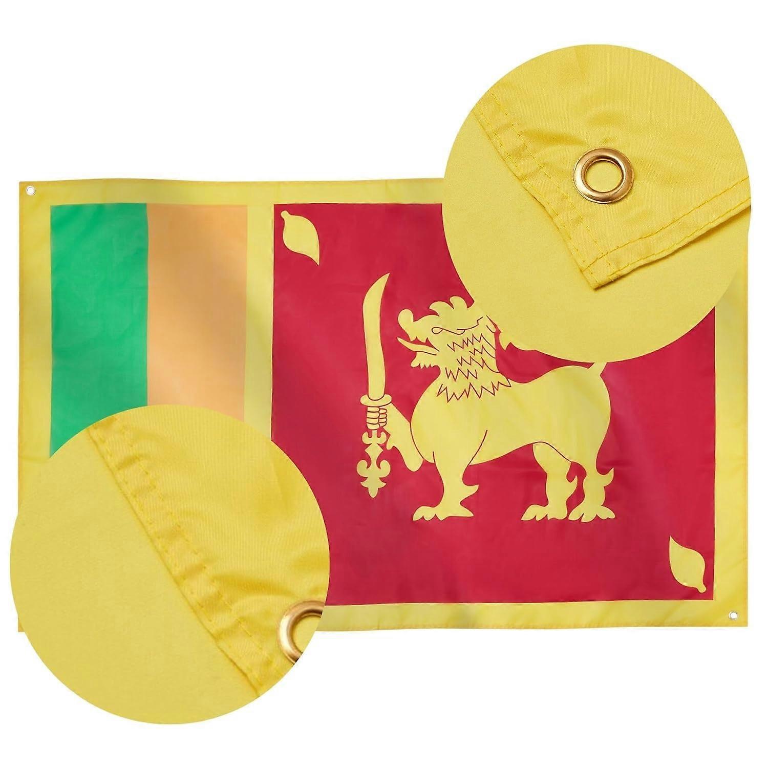 Sri Lanka Flag,Eyelet in Every Corner, Sri Lankan flag, Sinha Flag ...