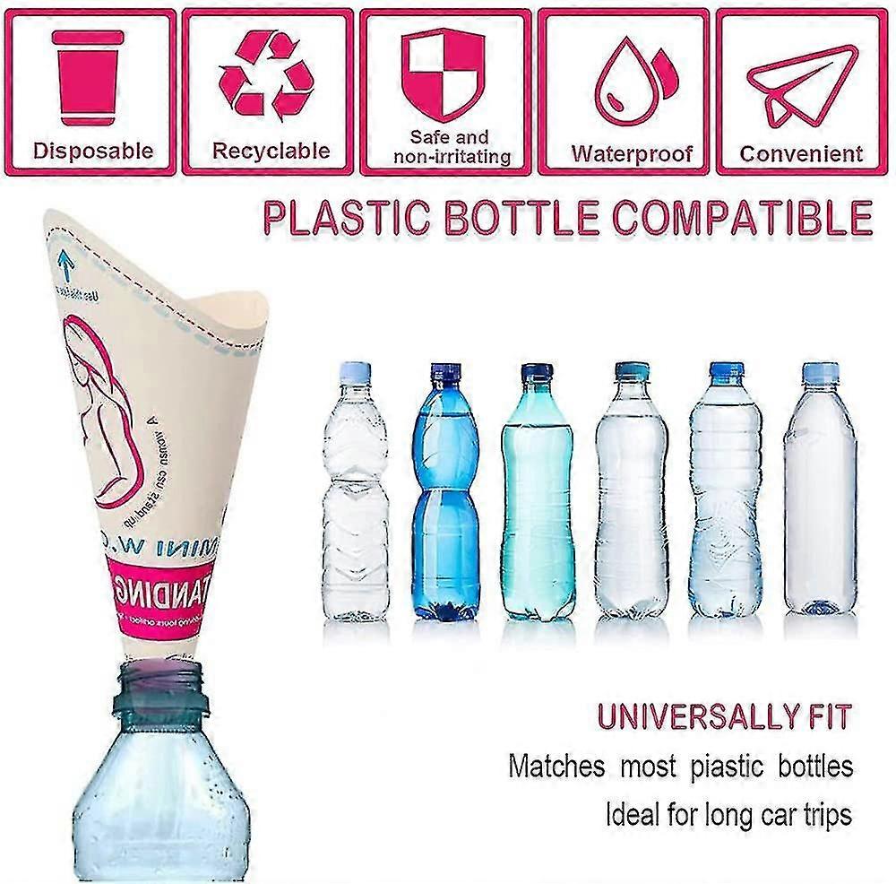 50 Pcs Disposable Female Urination Device, Pee Funnel For Women ...