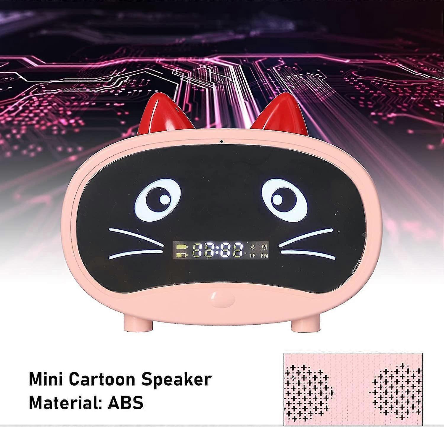 Digital väckarklocka högtalare, tecknad katt väckarklocka med ...