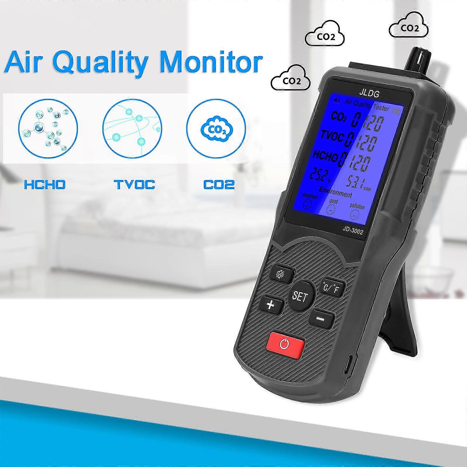 Portable Co2 Meter Mini Ppm Co2 Sensor Air Quality Monitor Carbon Dioxide Detector Gas Analyzer ...