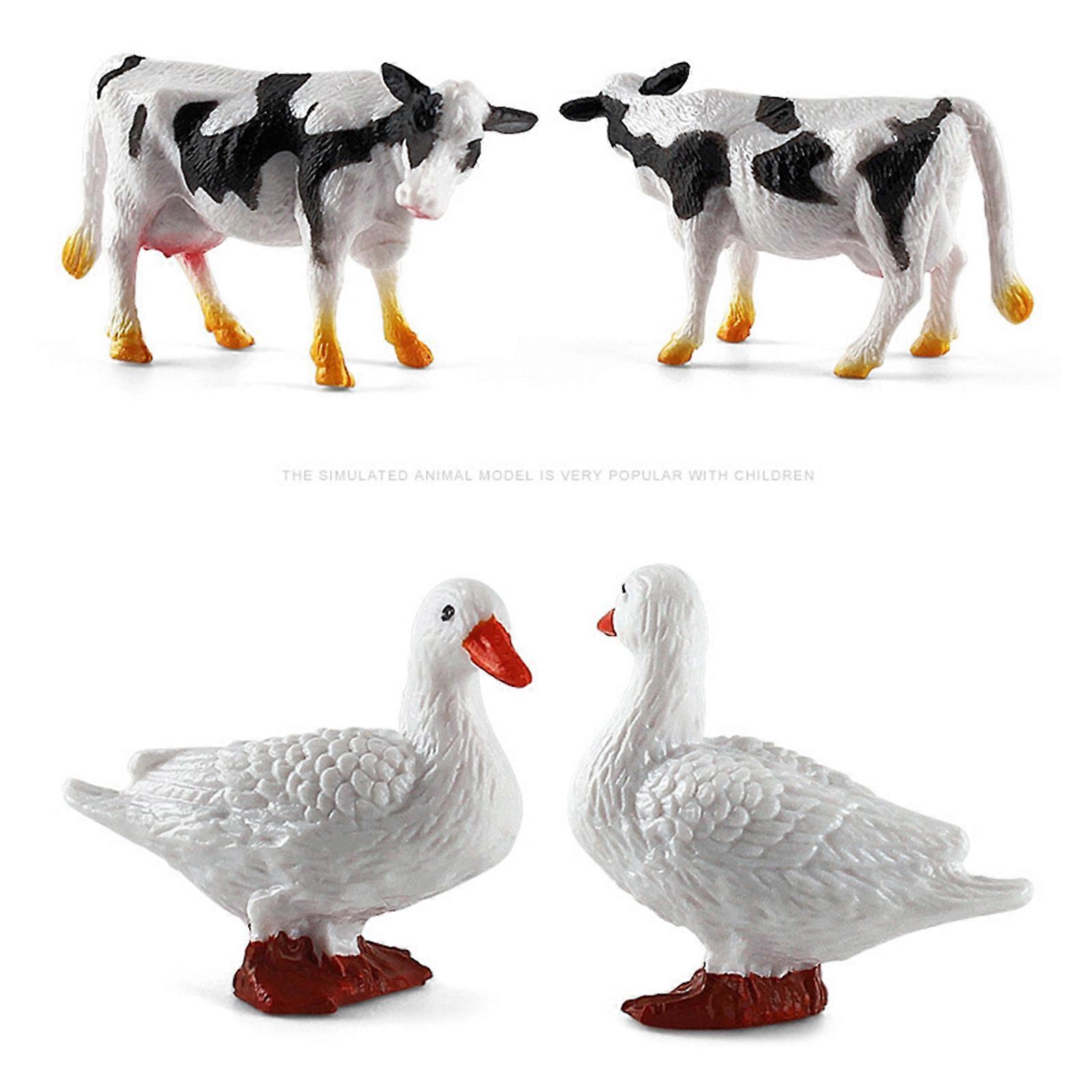 12pcs Mini Farm Animal Figurines Realistic Farm Animal Figures Toys ...