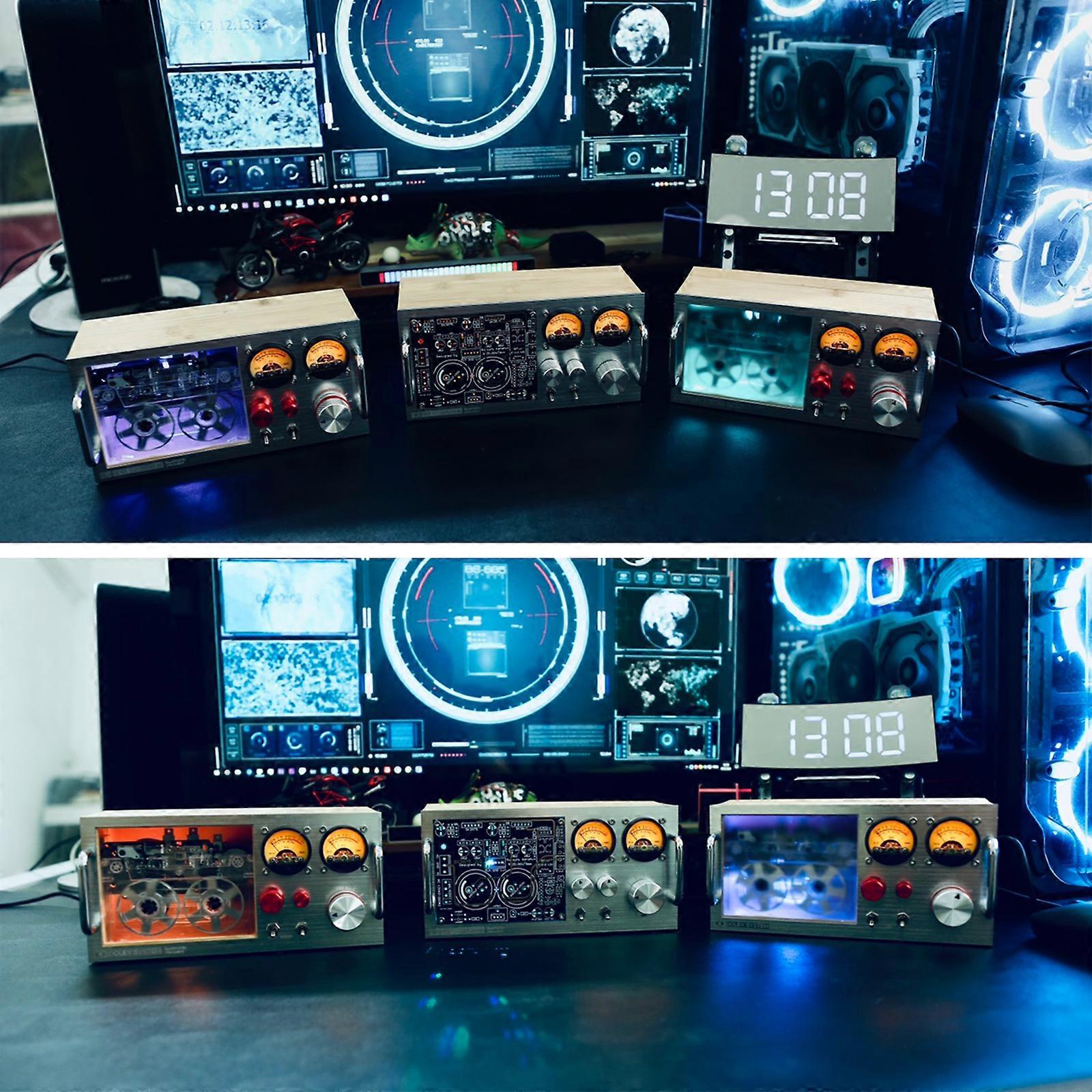 Vintage Audio Analyzer MIC Pick-up VU Meter Sound Level Display Desk ...