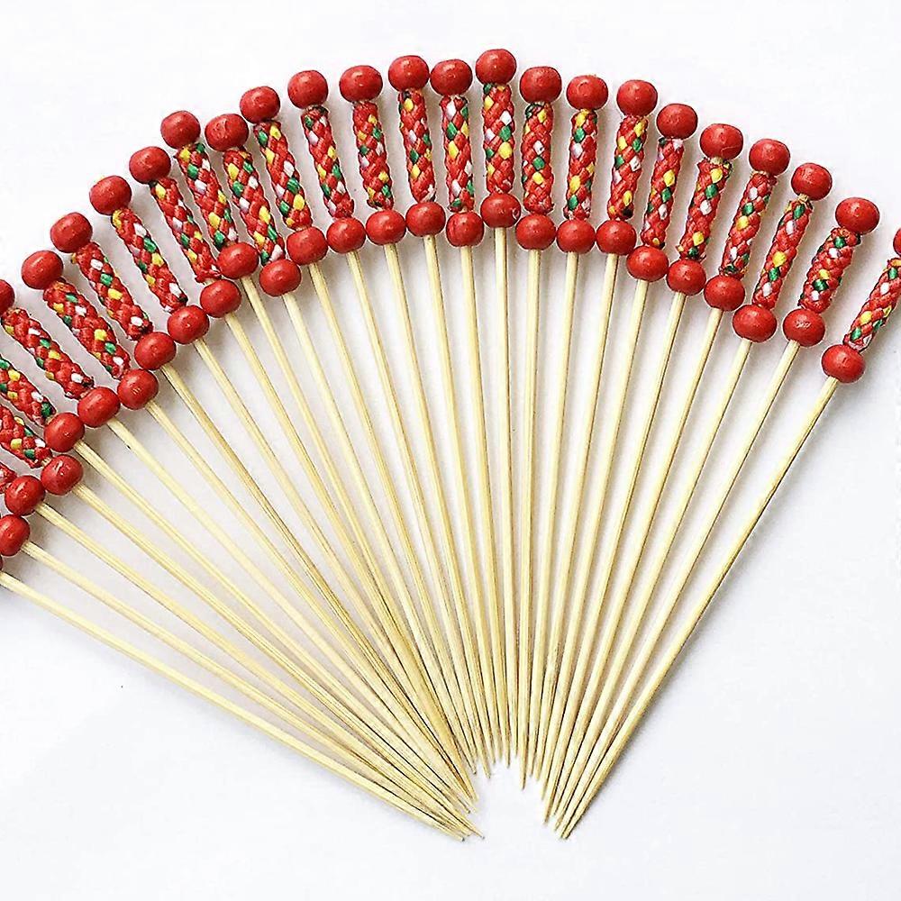100pcs Cocktail Toothpicks Cocktail Picks Handmade Natural Bamboo ...