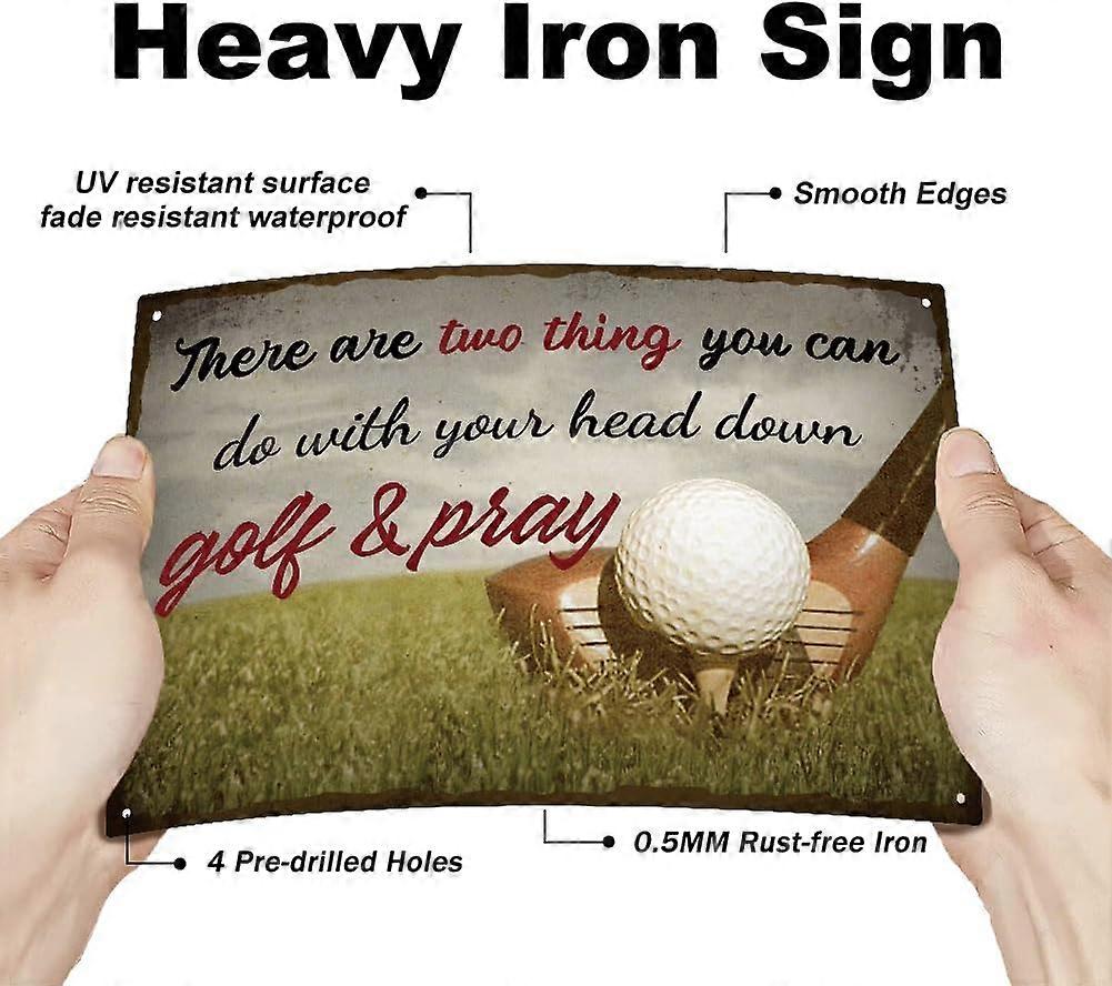 Vintage Golf Play Metal Tin Sign Plaque Poster 812inch Retro Metal Wall ...