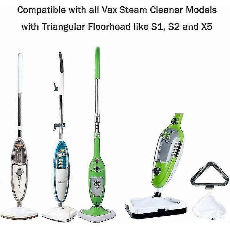 4 Pieces Triangular Microfiber Cleaning Pad, Steam Mop Pads, Universal ...