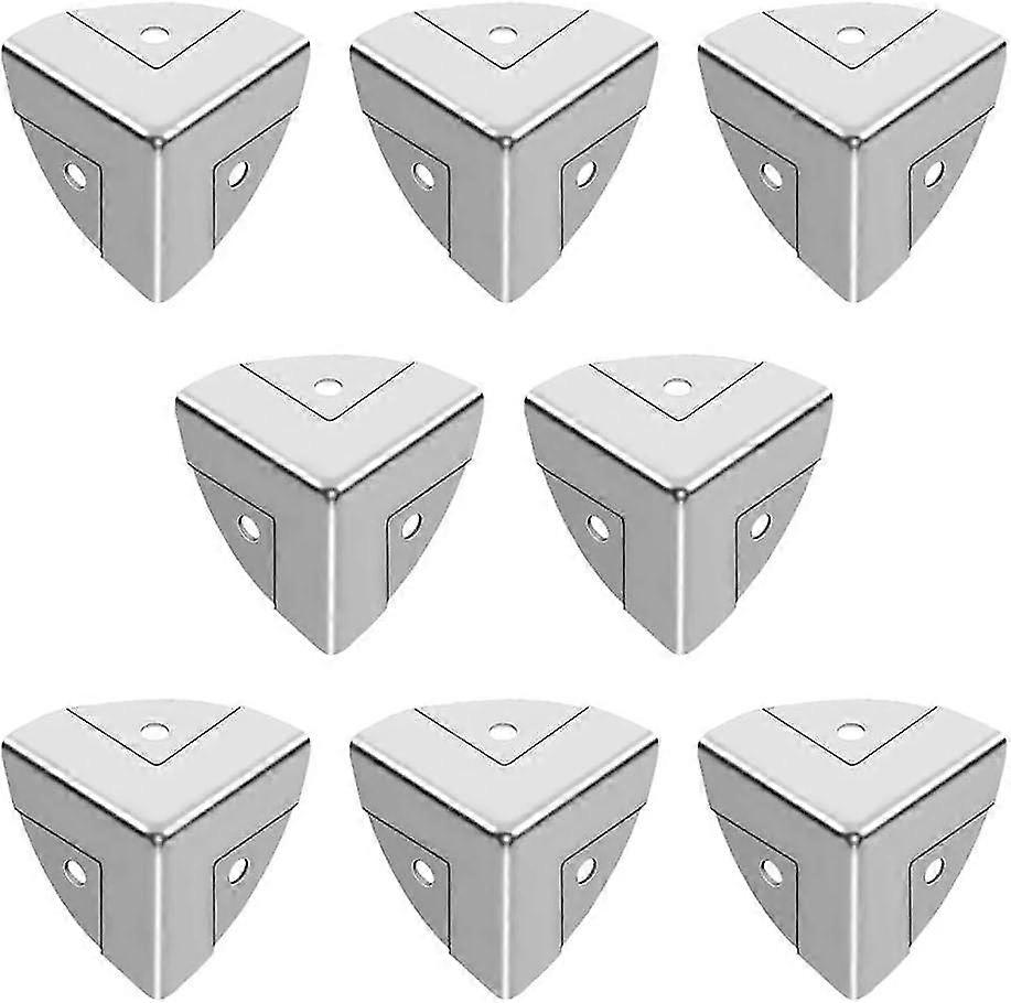 8Pcs Galvanized Three-Sided Sector Tool Box Corner Protectors Camera ...