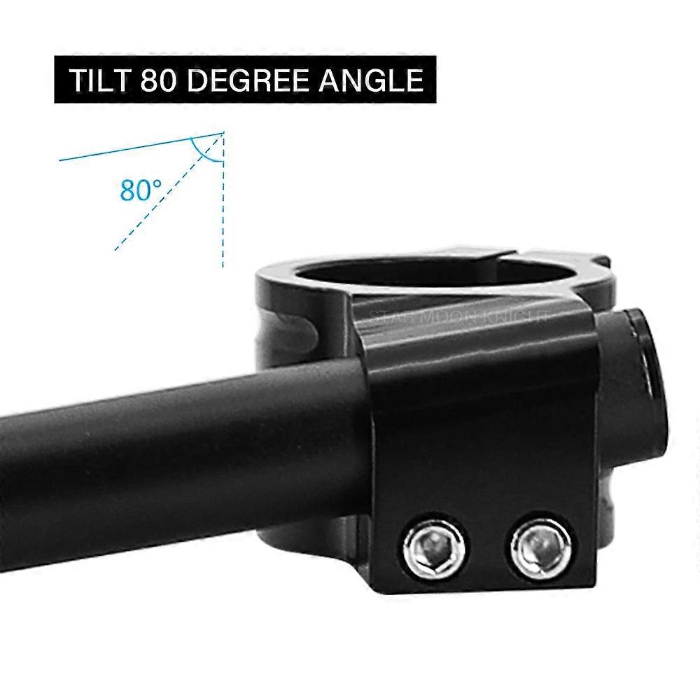 Motorcycle Adjustable CNC Clip On Ons Fork Handlebars Handle Bar Cafe ...