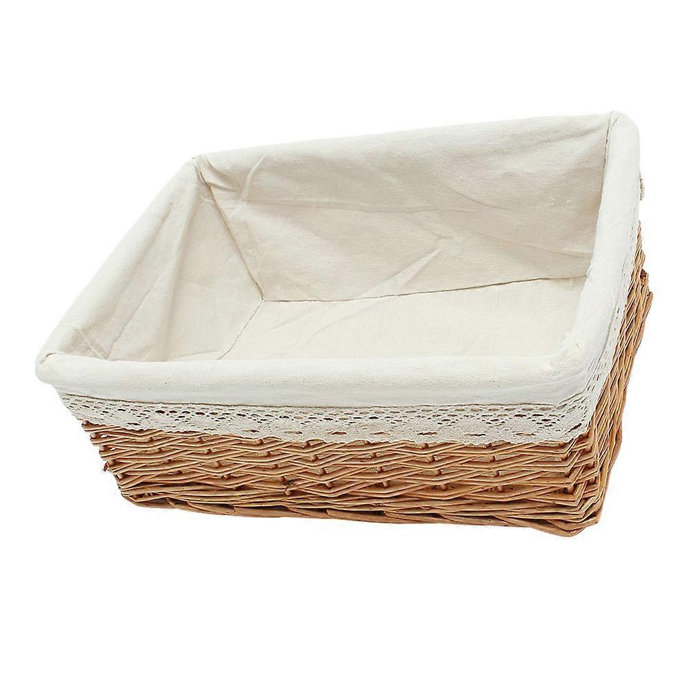 35 *25*13cm Rectangle Tray Wicker Food Basket Rattan Storage Basket ...