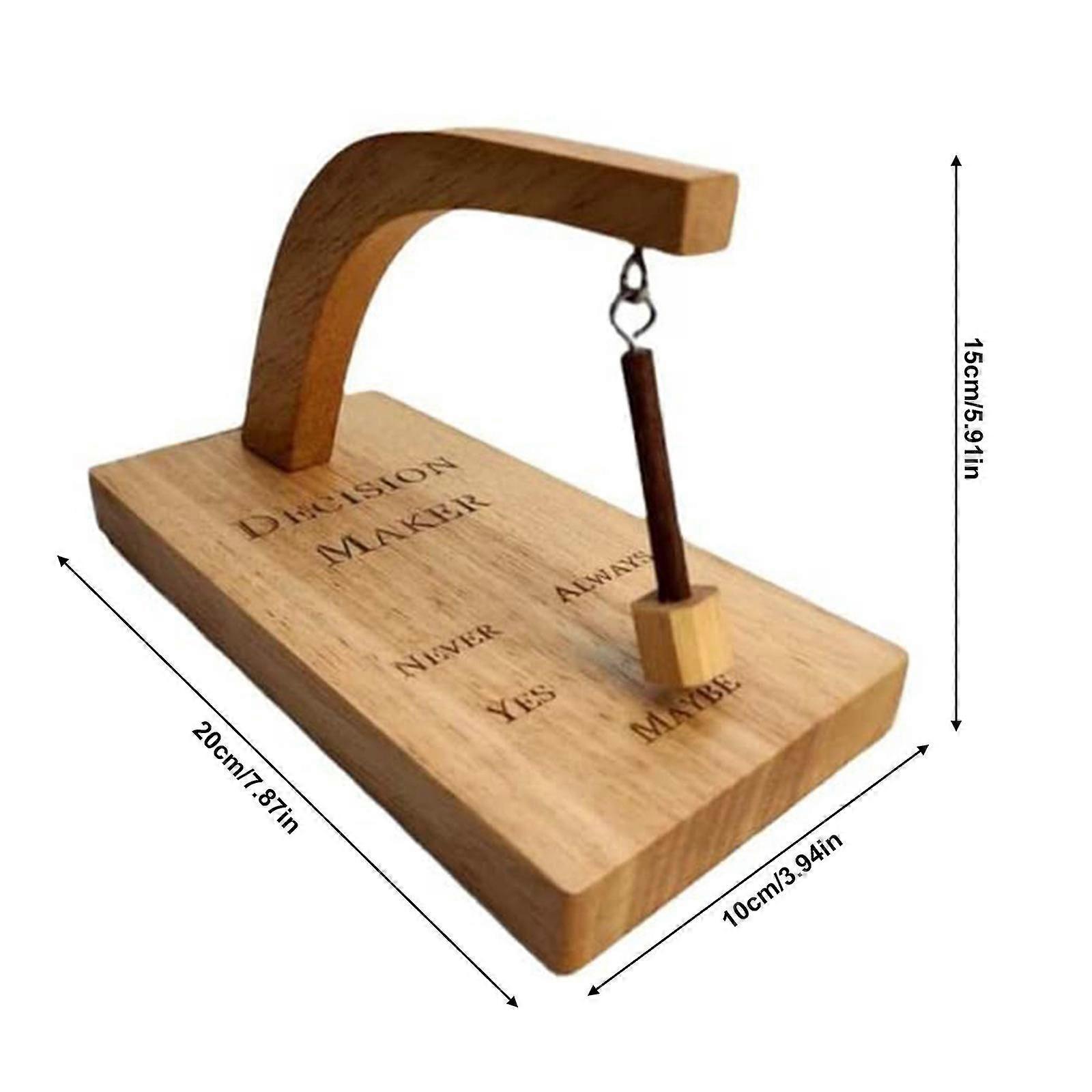 2023 Decision Maker Home Decor Ornament Beautiful Wood Oscillating Magnetic Pendulum | Fruugo UK