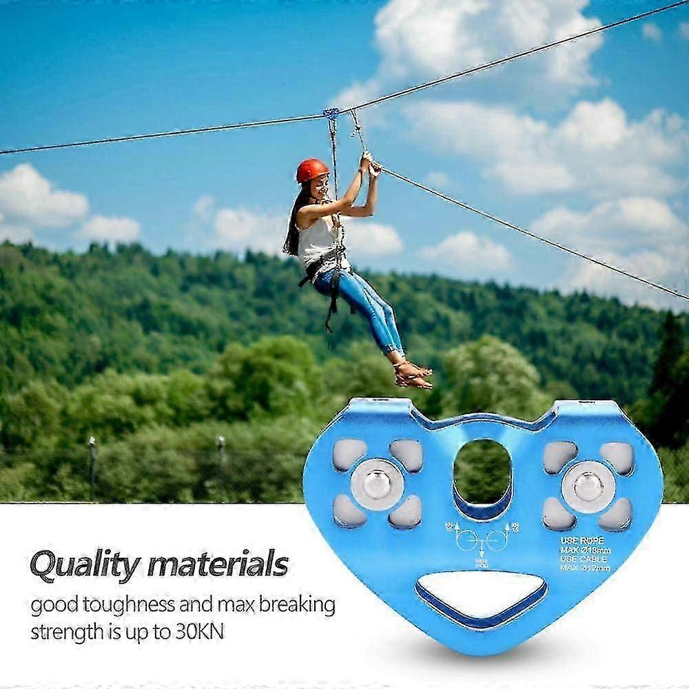 Bran Double Rope Roll Pulley Deflection Roller Tandem Roll Hairy Shape ...