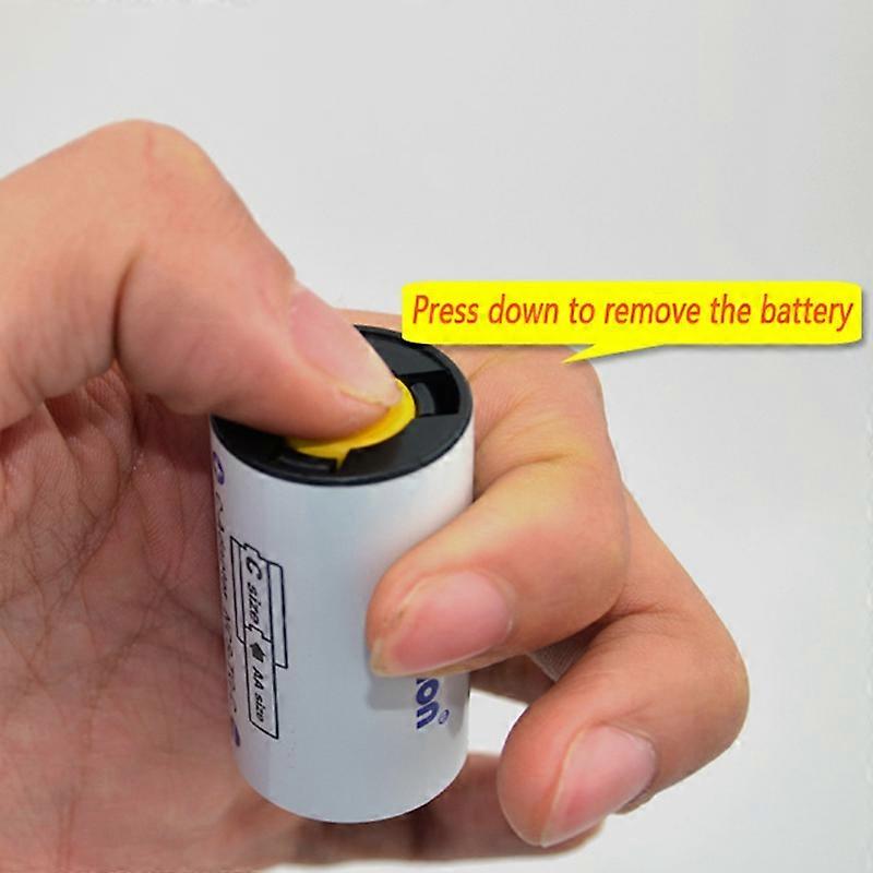 Powerlion C Size Battery Adapters, AA to C Size Battery Spacer ...