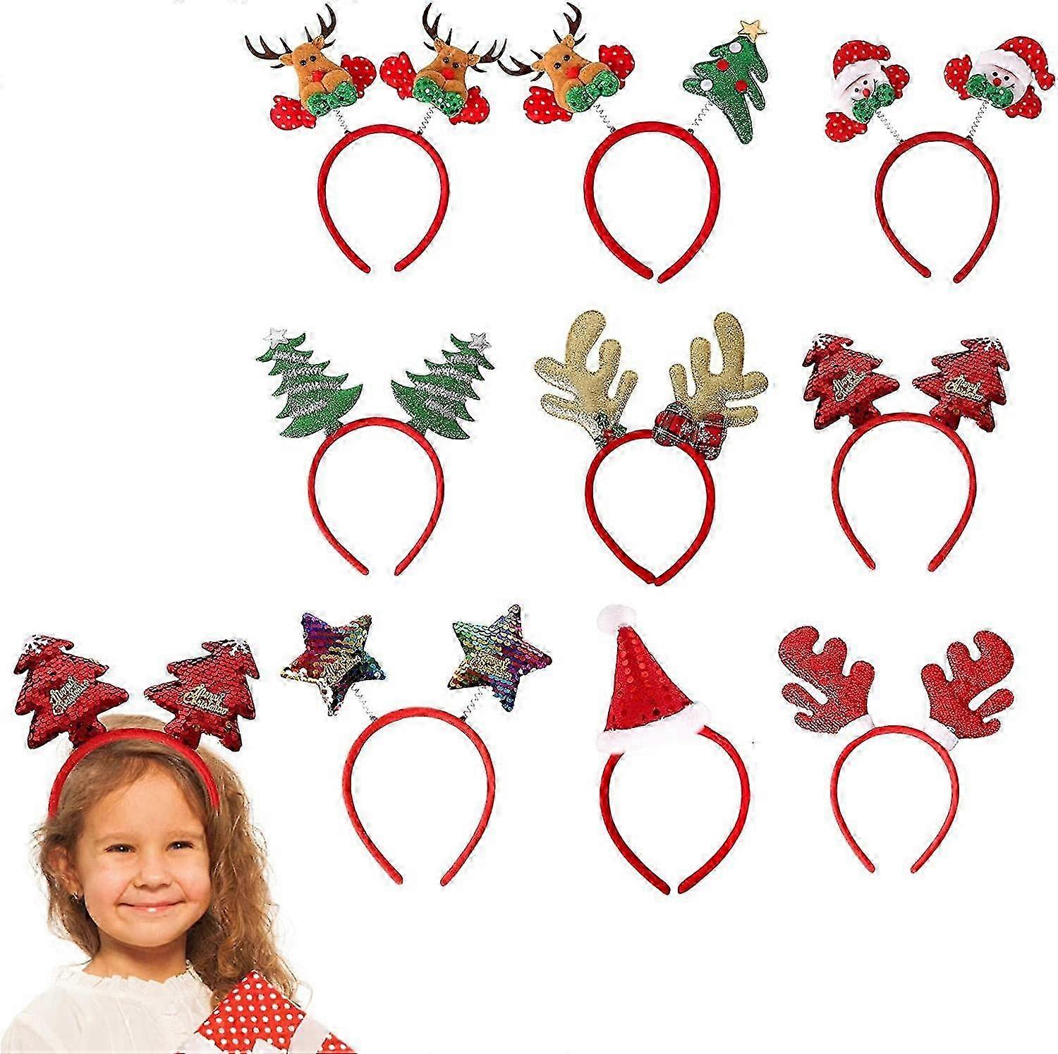 Adjustable Christmas Headband for Ladies Holiday Costume Accessories5 ...