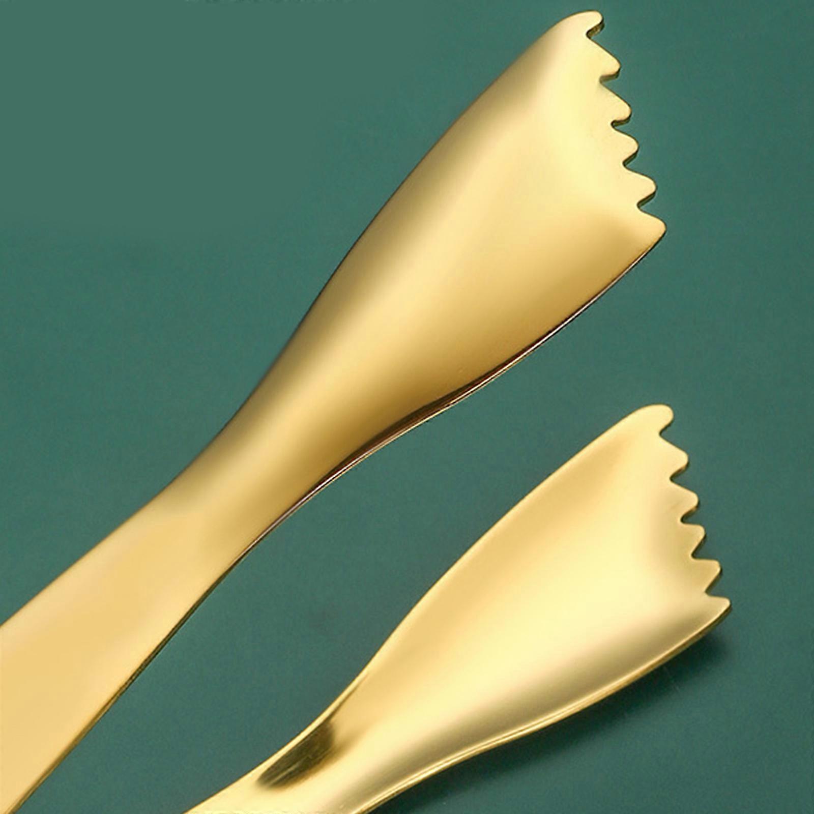 Nonslip Ice Cubes Tongs Ergonomic Handle Ice Clamp Practical Metal ...