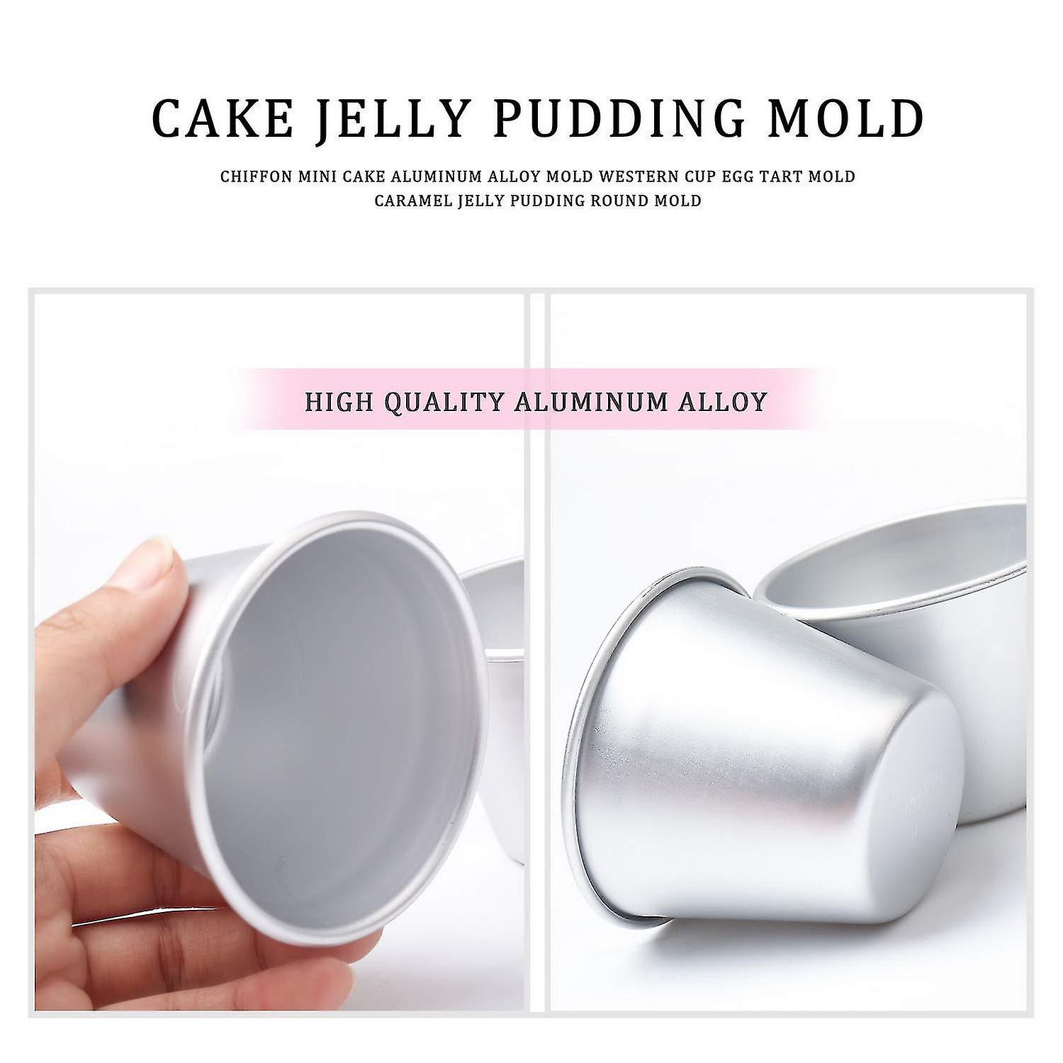 10 Pack Pudding Moulds, Mini Pudding Basins, Aluminum Baking Cups ...