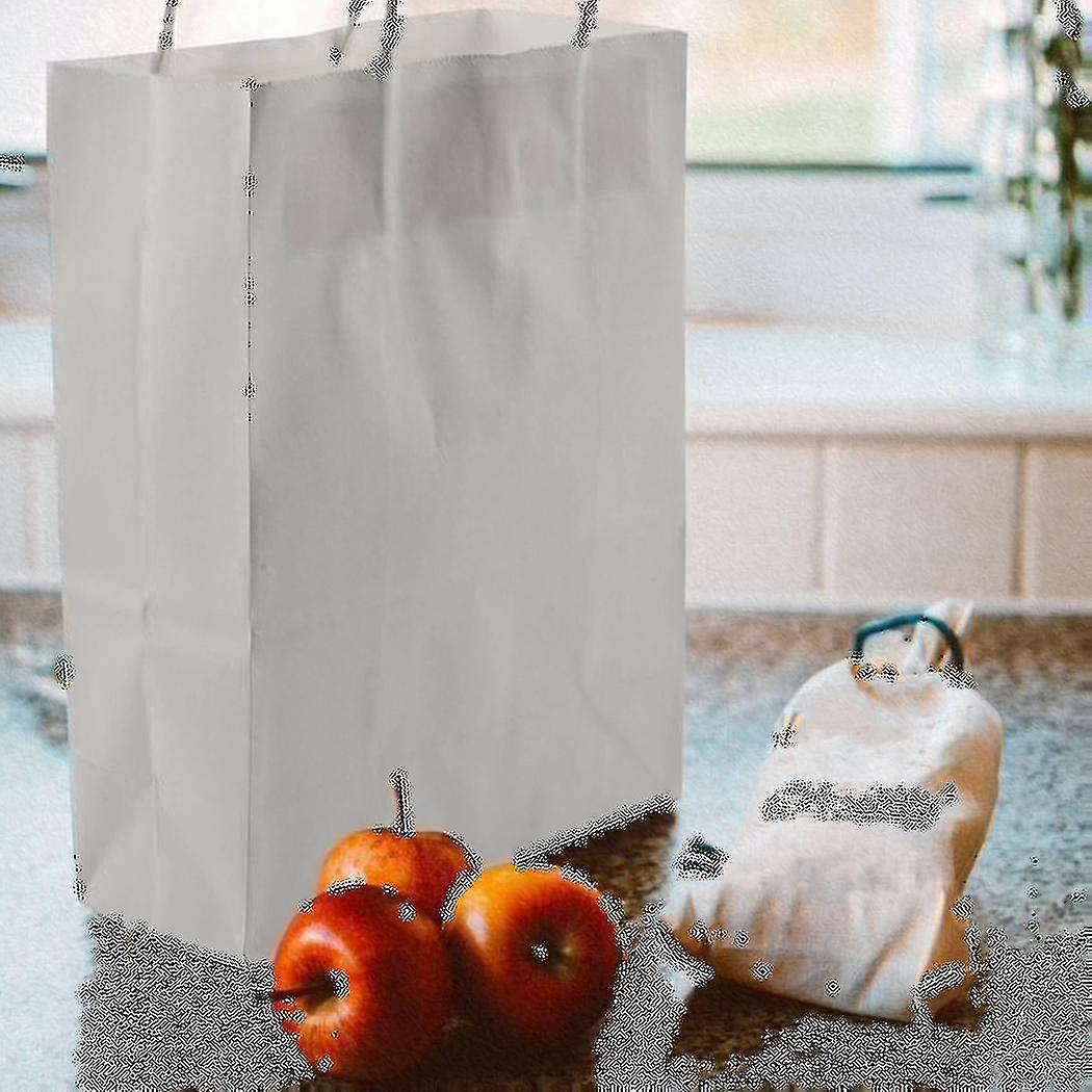 Kraft Paper Bags 25pcs 5.9x3.14x8.2 Inches Small Paper Gift Bags White ...
