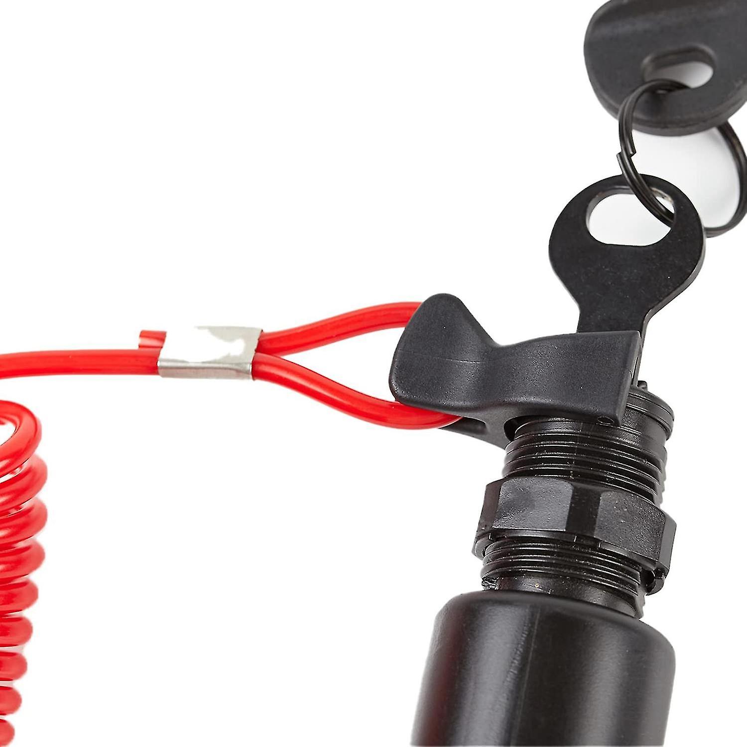Ignition Switch Key Safety Lanyard Lock Assembly Compatible with Omc ...